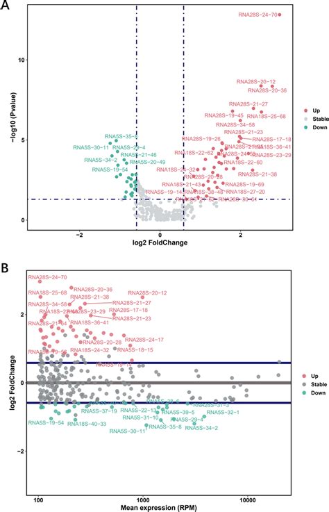 analyses of differential expression rsrnas between weak and normal