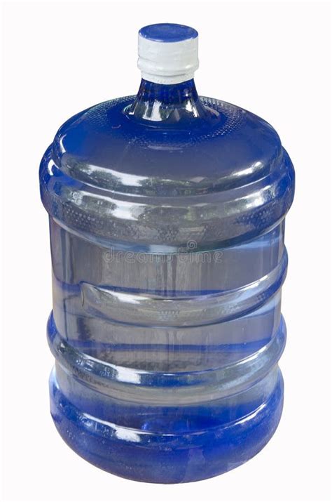 Big Blue Plastic Bottle Of Water For Drinking Stock Image Image Of