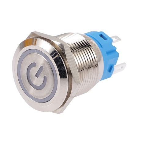 Cosmobetty Self Resetting Push Button Switch Red 1set 3x0 75in