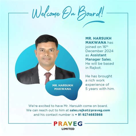 harsukh makvana on linkedin i am happy to inform you that i have