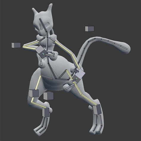 Mewtwo Pokemon 3d Model By Gabrielcasamasso