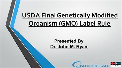 Usda Final Genetically Modified Organism Gmo Label Rule Ppt Free