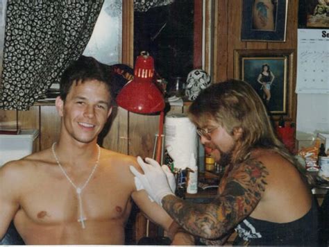 At Tattoo Fever Mark Wahlberg Donnie Wahlberg Adam Sandler