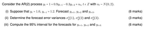 Solved Consider The Ar 2 Process