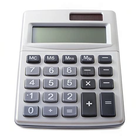 plastic calculator with large buttons for easy use stock illustration illustration of