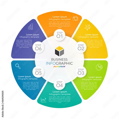 Workflow Layout Diagram Number Options Web Design Infographic Business Concept With Option