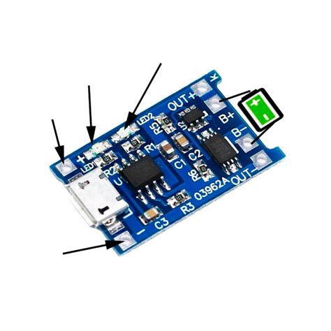Tp 4056 Charging Module 1a 18650 Lithium Battery Charger Module Micro Usb Tp 4056 Type C Ic