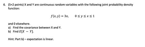 solved 5 2 ﻿points x ﻿and y ﻿are continuous random