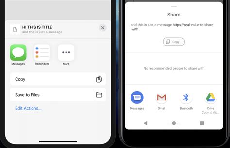Share Open Options Are Not Working Well Title Icon Does Not Show Issue React Native