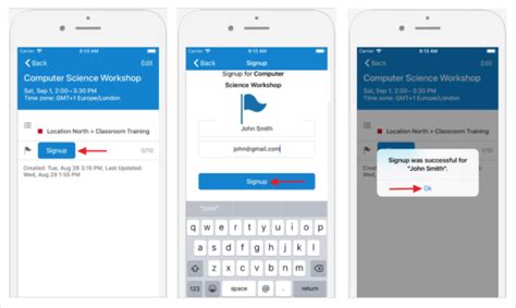 Use Event Signup On Teamup Mobile Apps With Max Signup Allowed And Deadline