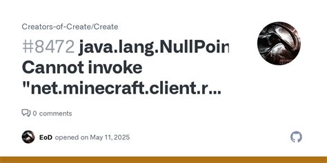 Javalangnullpointerexception Cannot Invoke Netminecraftclient