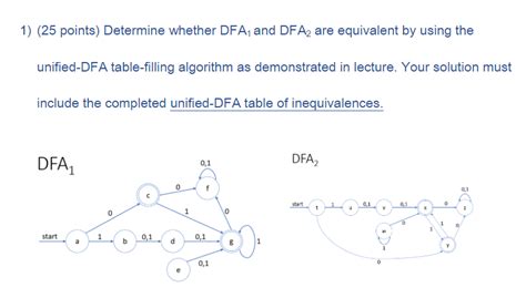 Solved Points Determine Whether DFA And DFAare Chegg Com