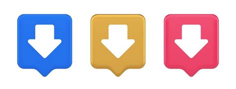 Premium Vector Arrow Down Button Keyboard Navigation Pointer