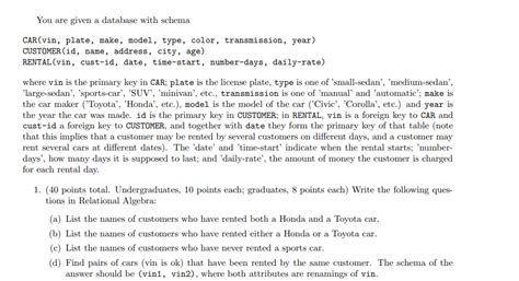 Solved Answer The Following Questions With These Guidelines