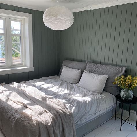 Jotun Antique Green Soverom Vægfarver Hjem Grøn Væg