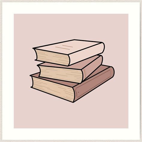 Pink Book Stack Art Print For Sale By Sofia Ong