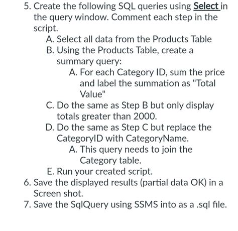 Solved 5 Create The Following SQL Queries Using Select In Chegg