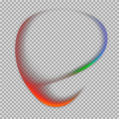 Premium PSD D Circle Light Effect Render Abstract Shape