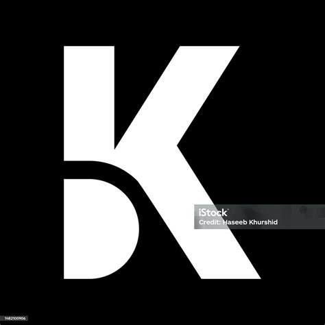 최소한의 Dk 로고 고급 배경에 Kd 편지의 아이콘입니다 Dk 모노그램 이니셜을 기반으로 한 로고 아이디어 전문적인 다양한 문자 기호와 배경에 Kd 로고 0명에 대한 스톡