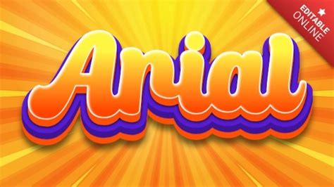 Arial Fanta Text Effect Generator