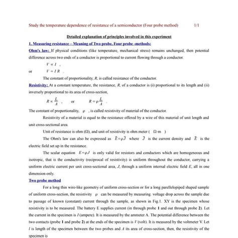 four probe method pdf