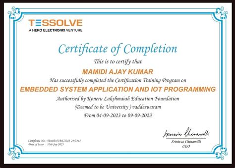 Mamidi Ajay Kumar On Linkedin Embeddedsystems Iot Techinnovation Workshopexperience
