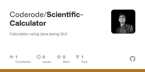 GitHub Coderode Scientific Calculator Calculator Using Java Swing GUI