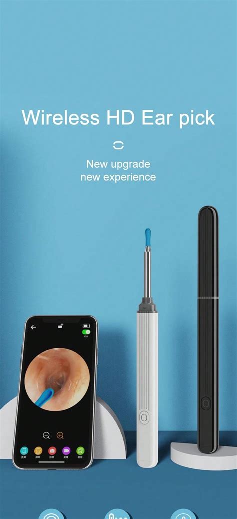 1pc Charging Visual Ear Spoon Ne3 Ear Digging Spoon Wireless Smart Ear