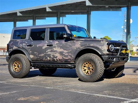 My Bronco Build Wrapped In Dark Camo Bfg 37s King Coilovers