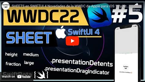 Sheets En Swiftui Wwdc22