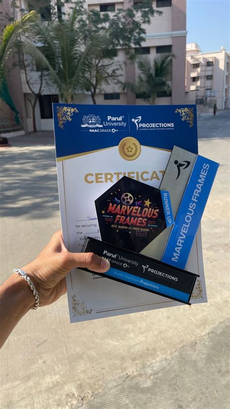 Paruluniversity Projections Win Runnerup Vlog Samarth Mahalkar