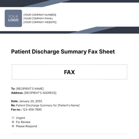 Free Clinical Summary Sheet Layout Template To Edit Online