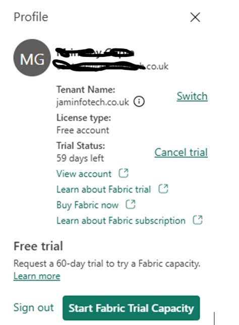 solved fabric trial not working microsoft fabric community