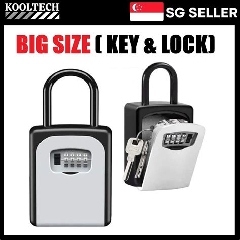 Key Storage Box Password Card Key Lock Box Wall Mounted Passcode Box