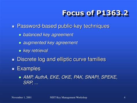 Ppt Ieee P1363 2 Standard Specifications For Password Based Public