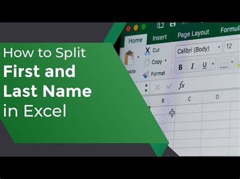 How To Split First And Last Names In Excel Excel Split Names Tutorial YouTube
