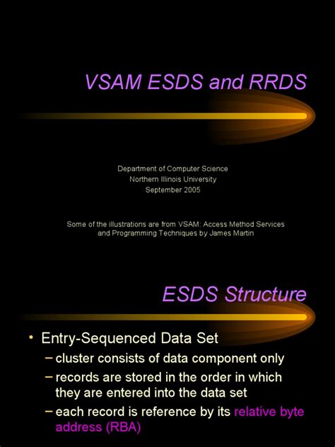 04 Vsam Esds And Rrds Data Computer Engineering