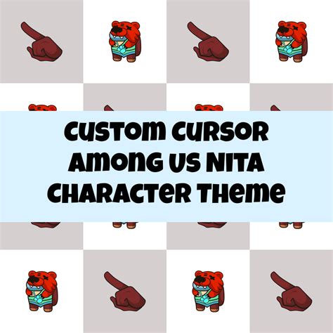 Cursor Custom Cursor Among Us Nita Character Theme Pack Cursor Space