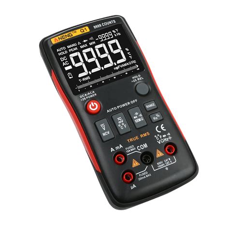 Aneng Q1 miernik cyfrowy multimetr RC wartość skuteczna TrueRMS LCD 9999