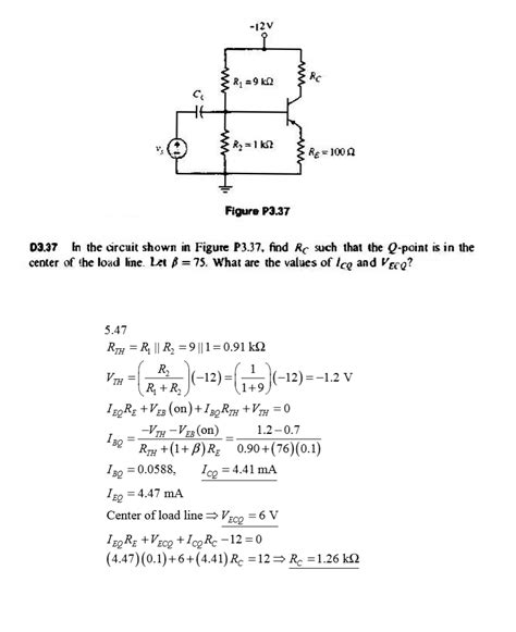 Identification Of Q Point In BJT Electrical Engineering Stack Exchange