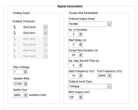 Signal Generation Viacoustics