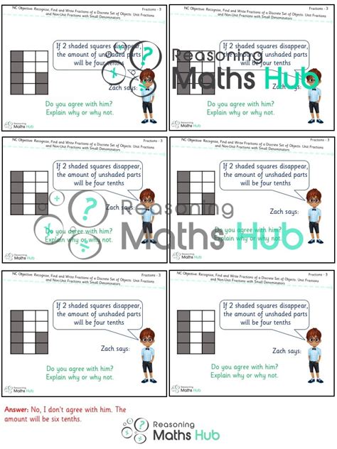 recognise find and write fractions of a discrete set of objects