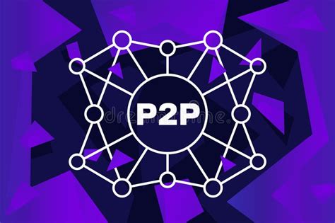 P2p Peer To Peer Network Vector Design Stock Vector Illustration Of Vector Trade 352327200