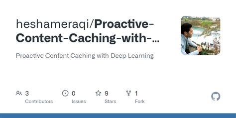 Github Heshameraqiproactive Content Caching With Deep Learning Proactive Content Caching