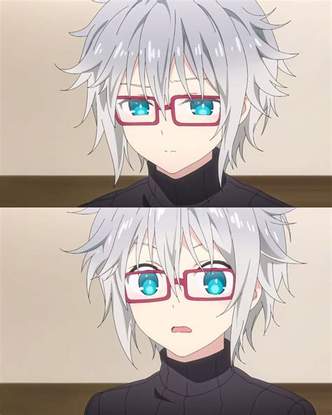 Two Anime Characters One With White Hair And The Other With Blue Eyeglasses Two Anime Characters One With White Hair And The Other With Blue Eyeglasses