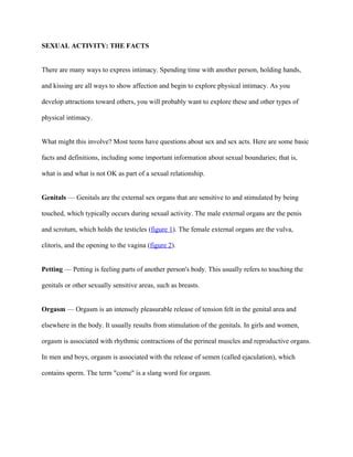 Week 1 Introduction To Human Sexulity 2 Docx