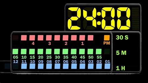 Bcg 24 Minutes Stopwatch Led 24 Hour Clock Animate Dots Remix Mario