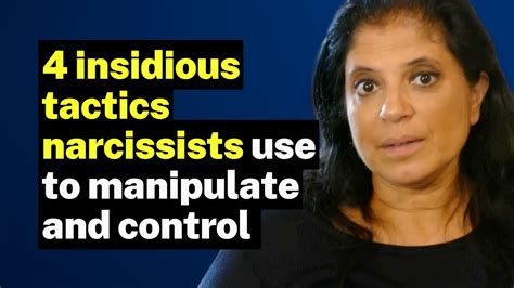 4 insidious tactics narcissists use to MANIPULATE and CONTROL - YouTube