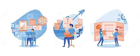 Man Working With Big Data And Databases Using Laptop And Excel Tables