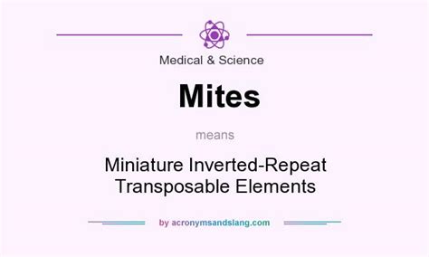 Mites Miniature Inverted Repeat Transposable Elements In Medical And Science By